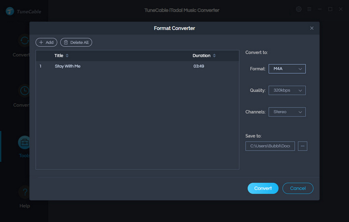 Tutorial of TuneCable iTadal Music Converter for Windows